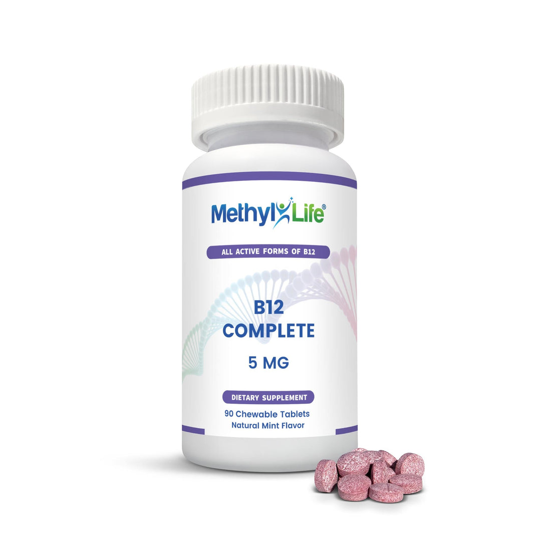 Vitamin B12 5000 mcg (Methylcobalamin B12 Complete) – 3 Bioactive Form ...