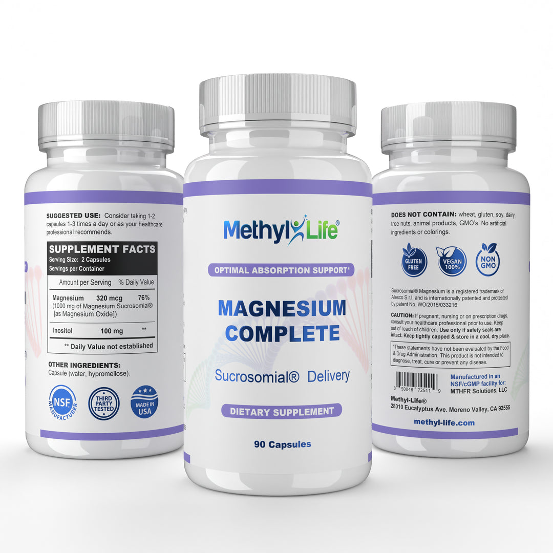 Magnesium Complete Supplement |Sucrosomial® Delivery – Methyl-Life ...