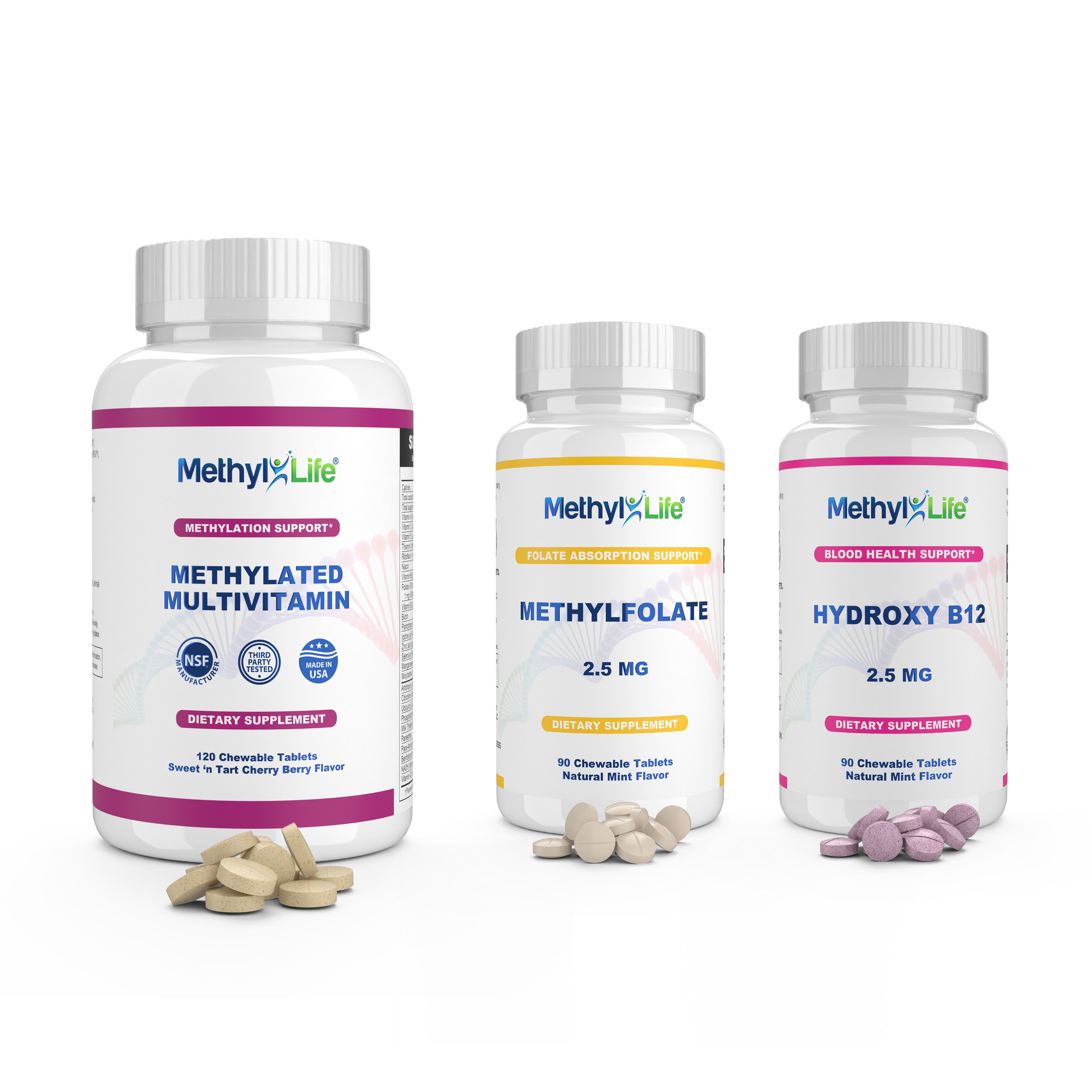 MTHFR Supplement: Methylfolate + B12 Chewable Multivitamin – Methyl ...
