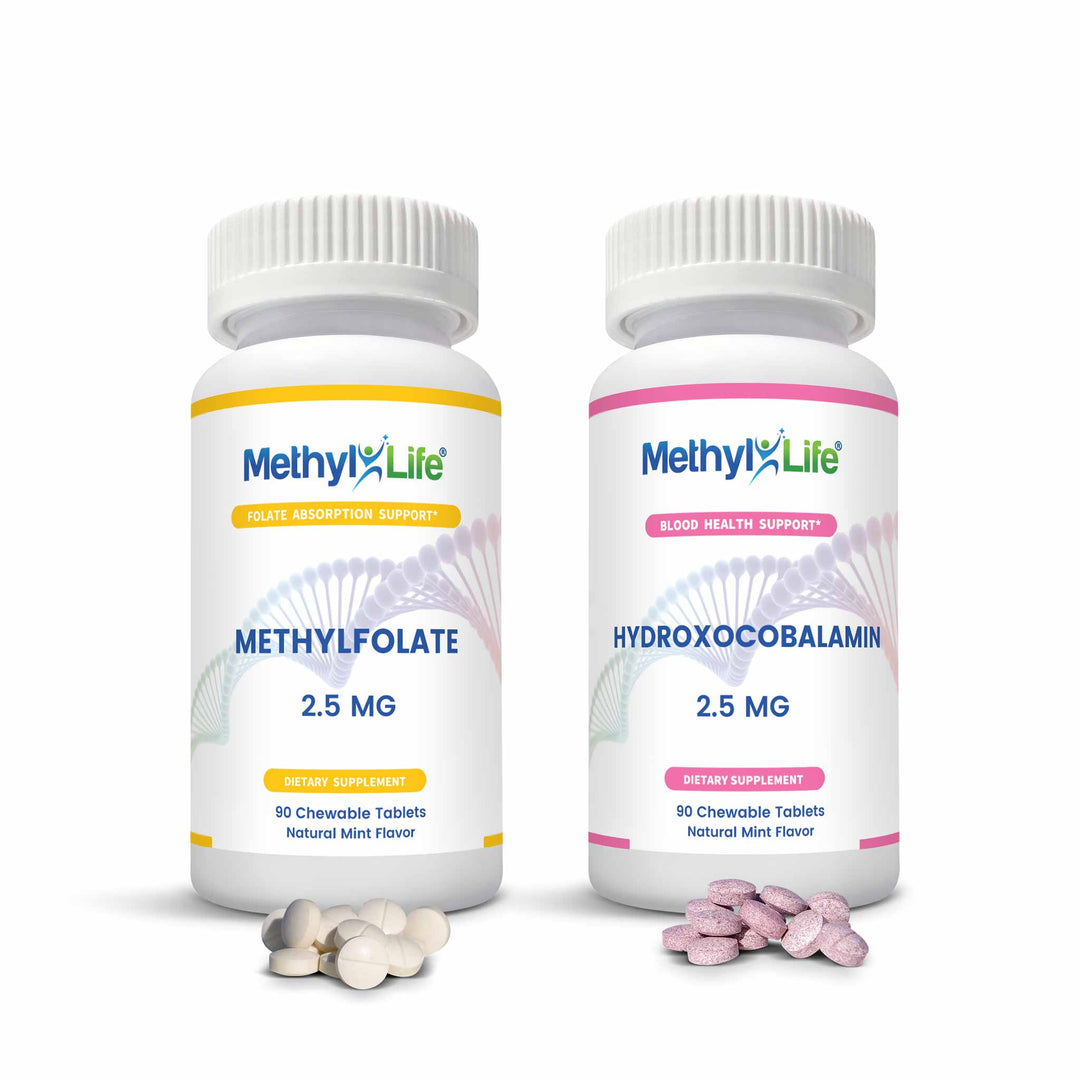 L-Methylfolate + Vitamin B12 Sublingual | MTHFR Actives Bundle – Methyl ...