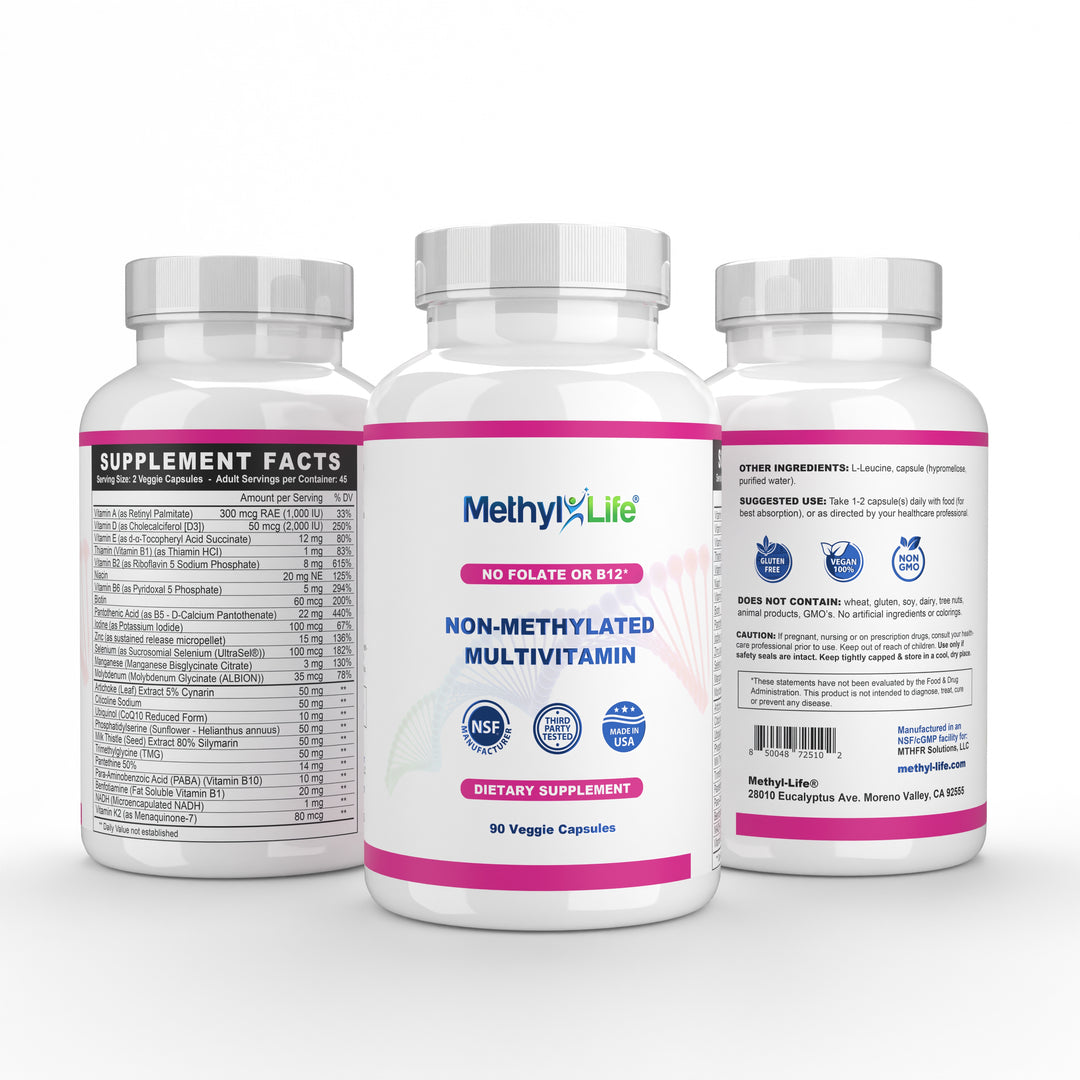 Methylation Vitamins: Methyl B12 & Methylfolate 5 MTHF - 3 Products ...